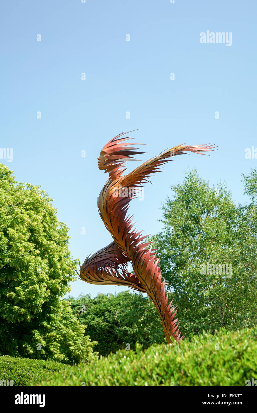 'Firebird' Sculpture by Simon Gudgeon -1 Stock Photo - Alamy
