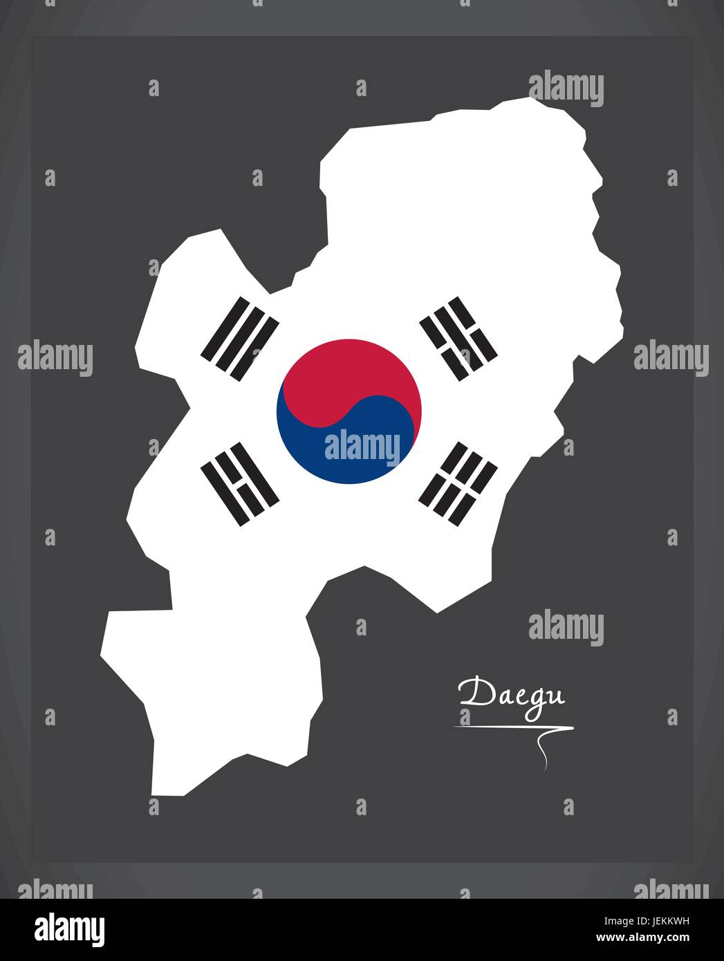 Map of daegu hi-res stock photography and images - Alamy