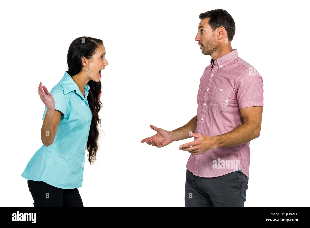Annoyed couple Cut Out Stock Images & Pictures - Alamy
