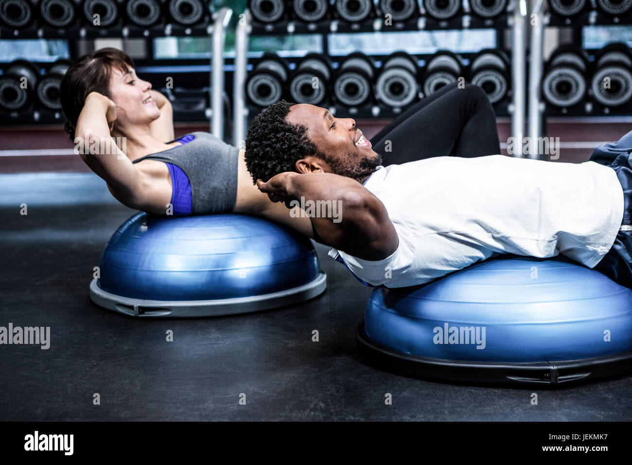 Partner exercises hi-res stock photography and images - Alamy
