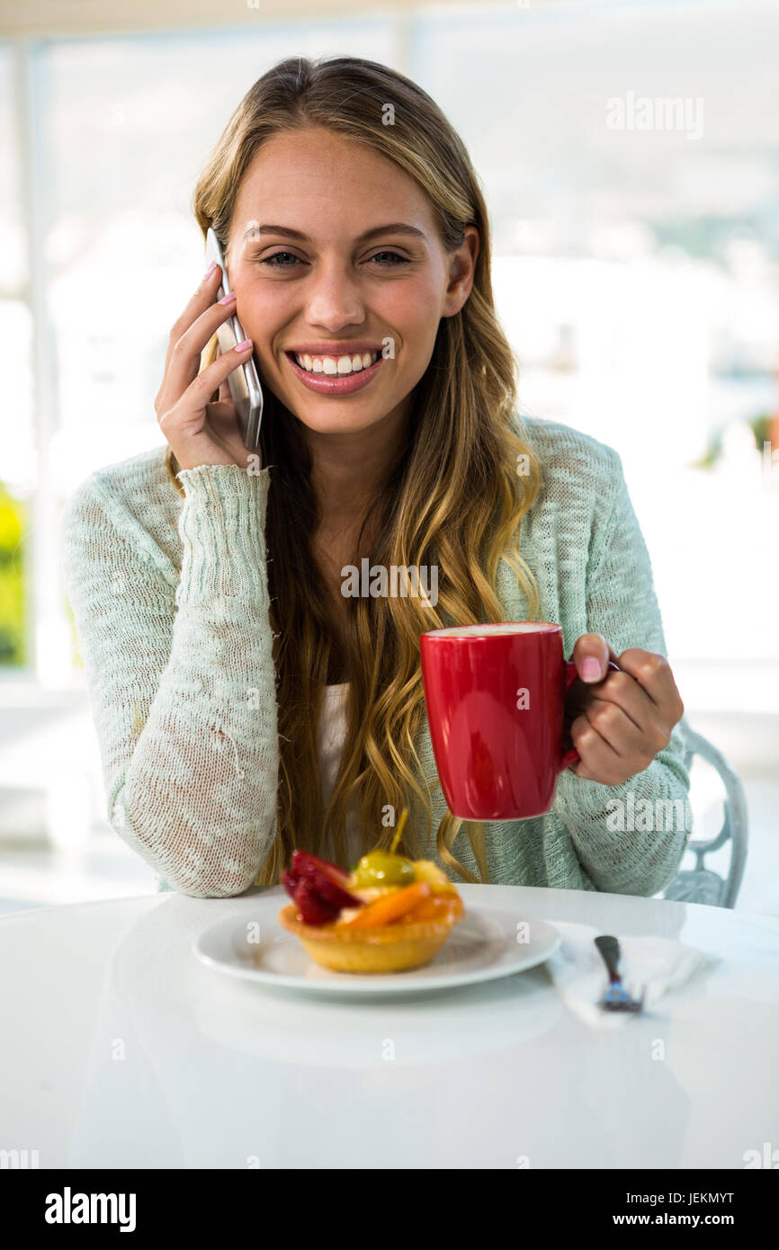 young girl calling Stock Photo - Alamy