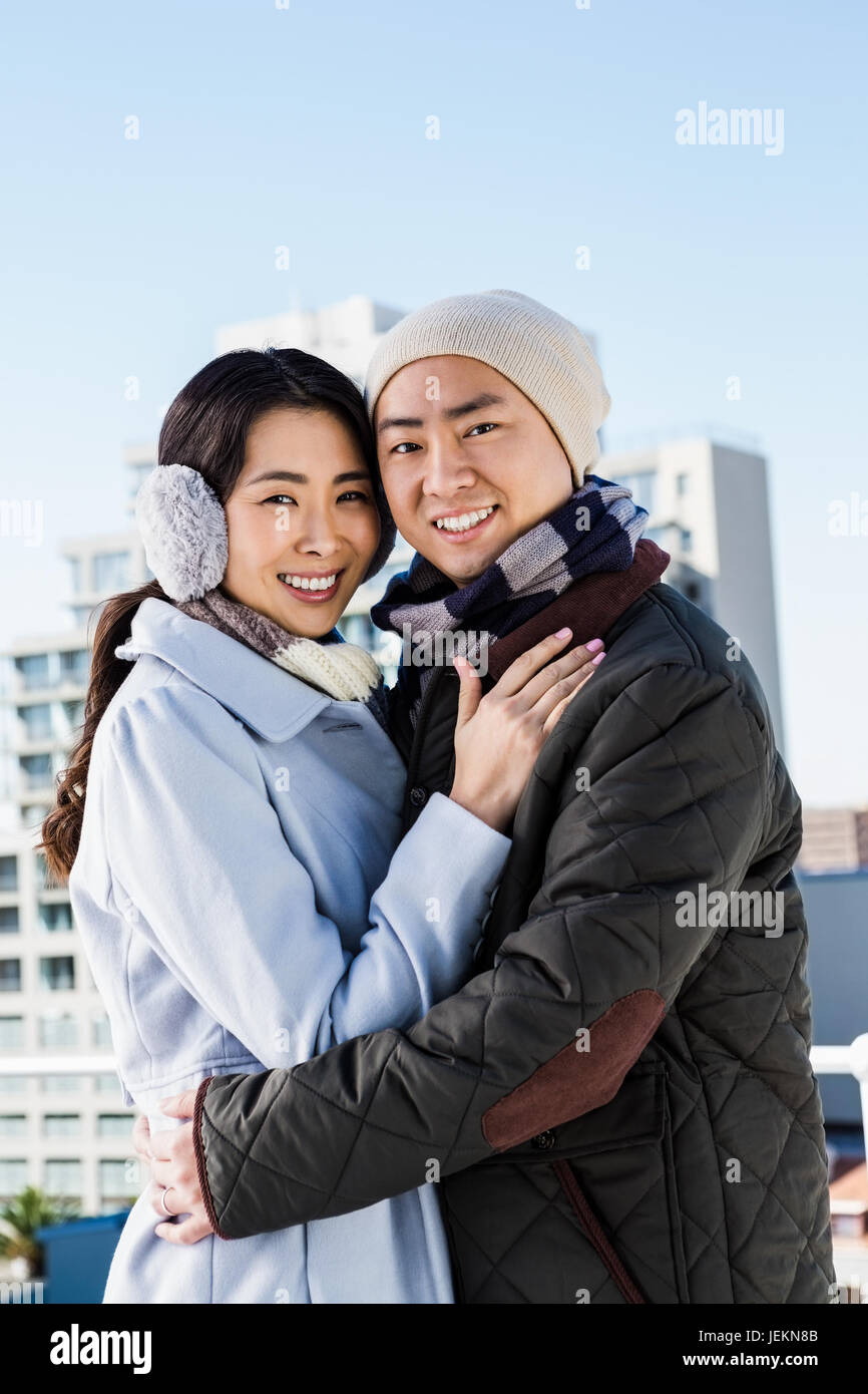 Portrait of couple embracing Stock Photo - Alamy
