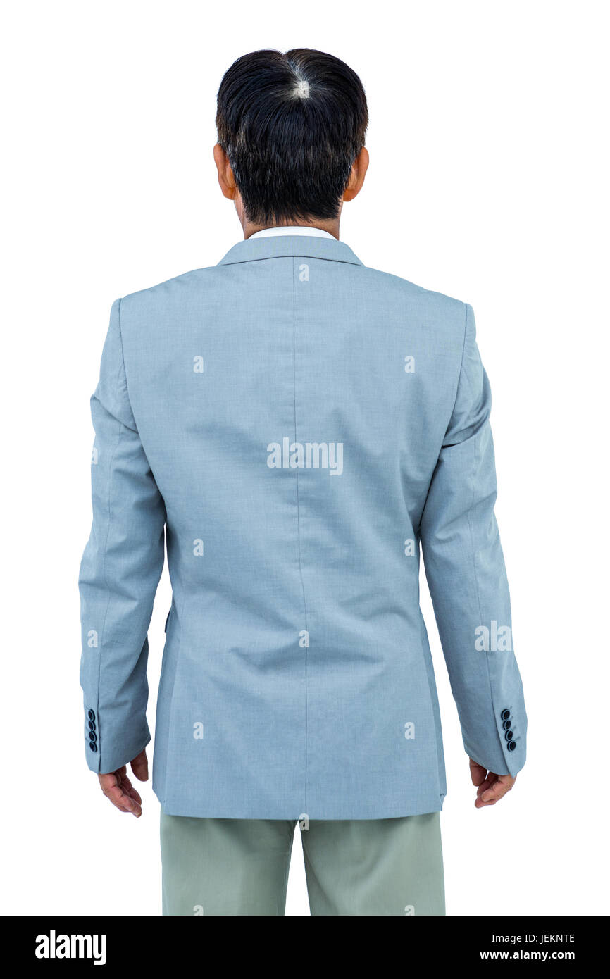 A back turned businessman Stock Photo - Alamy