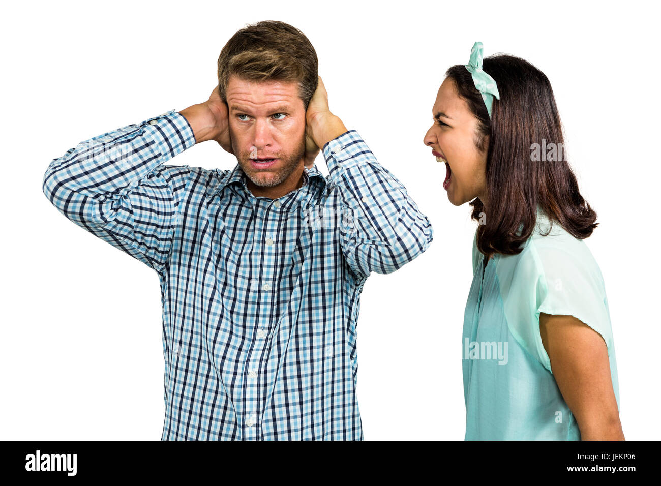 Couple arguing with each other Stock Photo - Alamy