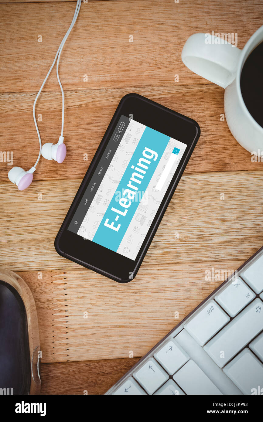 Composite image of e-learning interface Stock Photo - Alamy