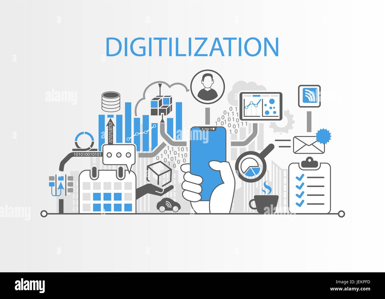 Digitilization Stock Vector Images - Alamy