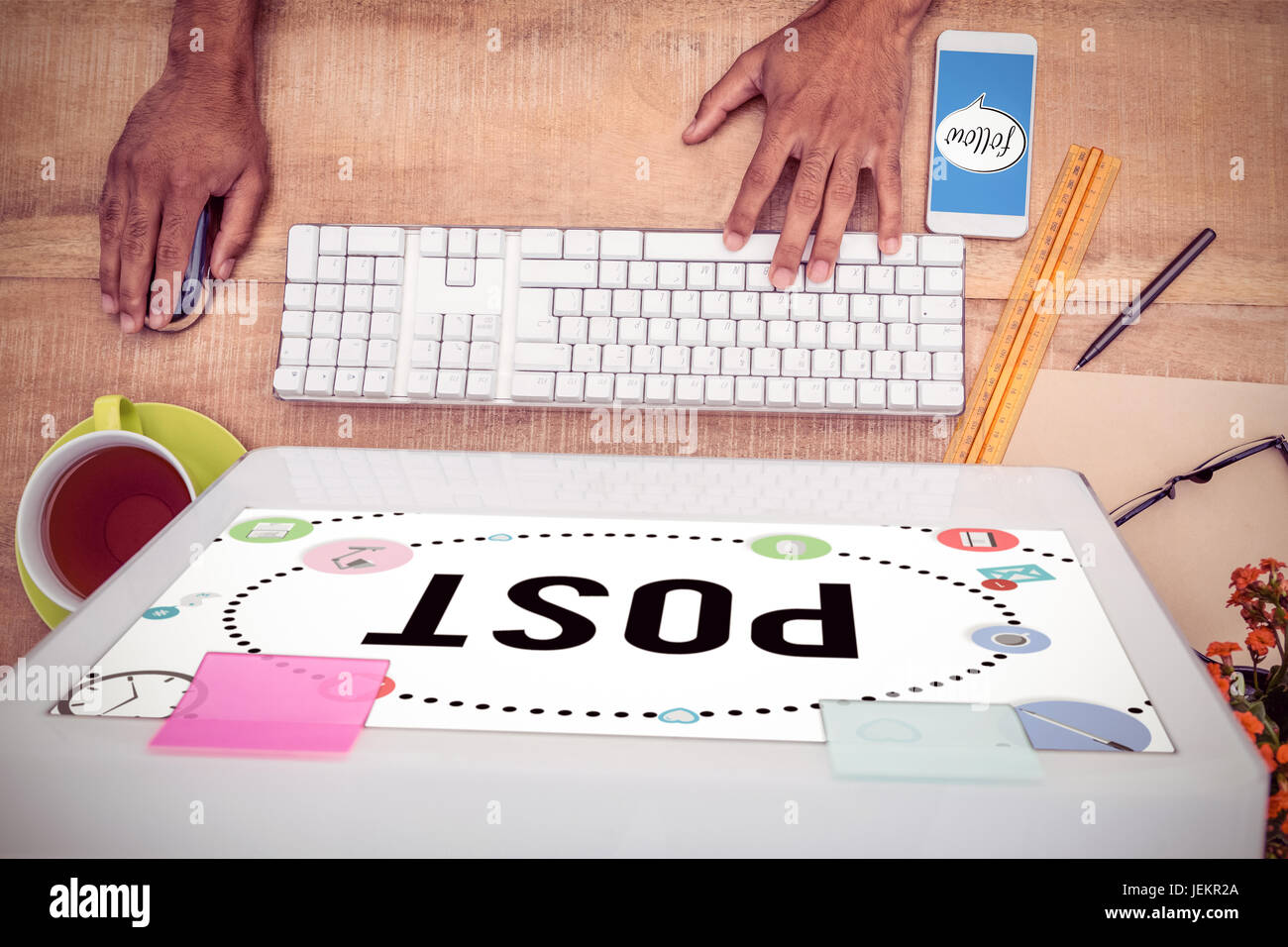 Composite image of interface of multimedia Stock Photo - Alamy