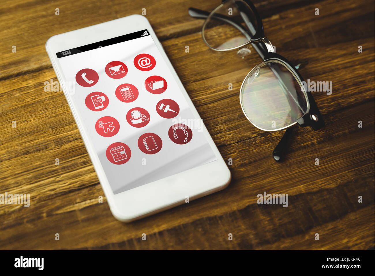 Composite image of telephone apps icons Stock Photo - Alamy