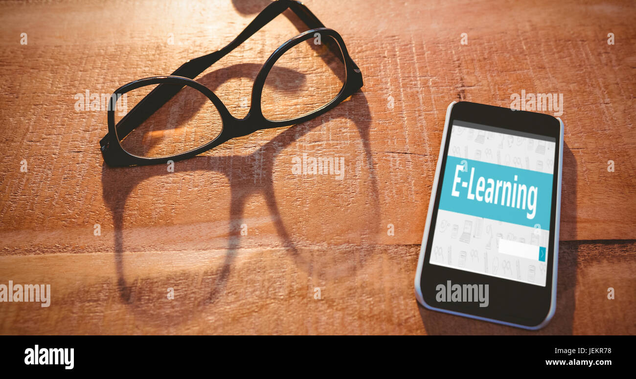 Composite image of e-learning interface Stock Photo - Alamy