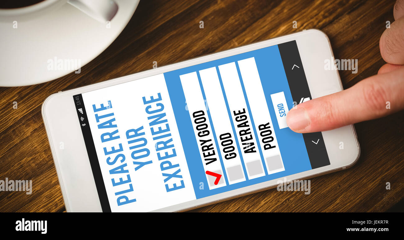 Composite image of telephone test app Stock Photo - Alamy