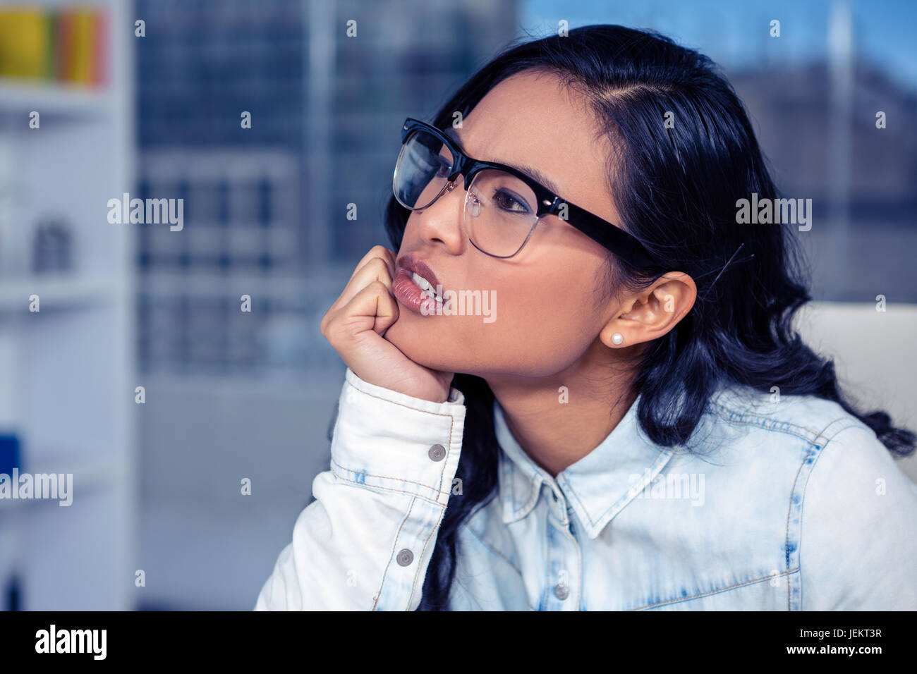 Confused asian business woman holding hi-res stock photography and ...