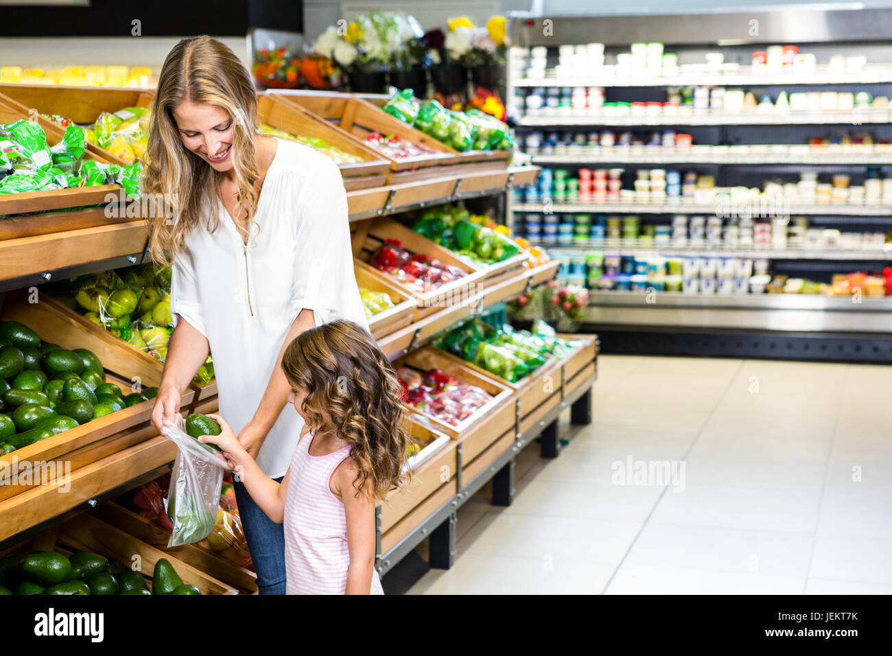 Mother and daughter doing shopping Stock Photo - Alamy