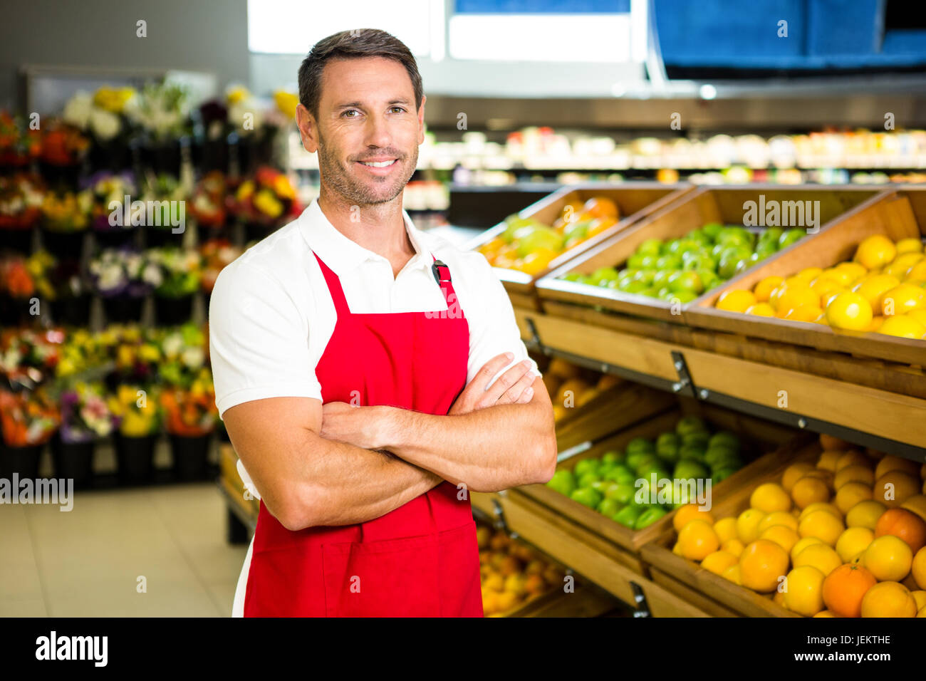 Portrait of male worker Stock Photo - Alamy