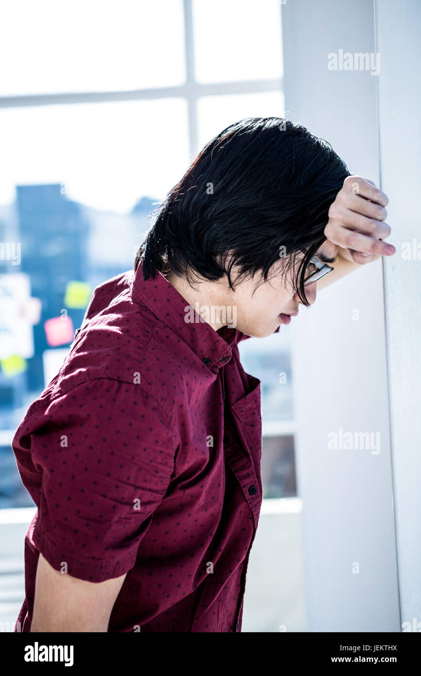 Worried young chinese man glasses hi-res stock photography and images ...