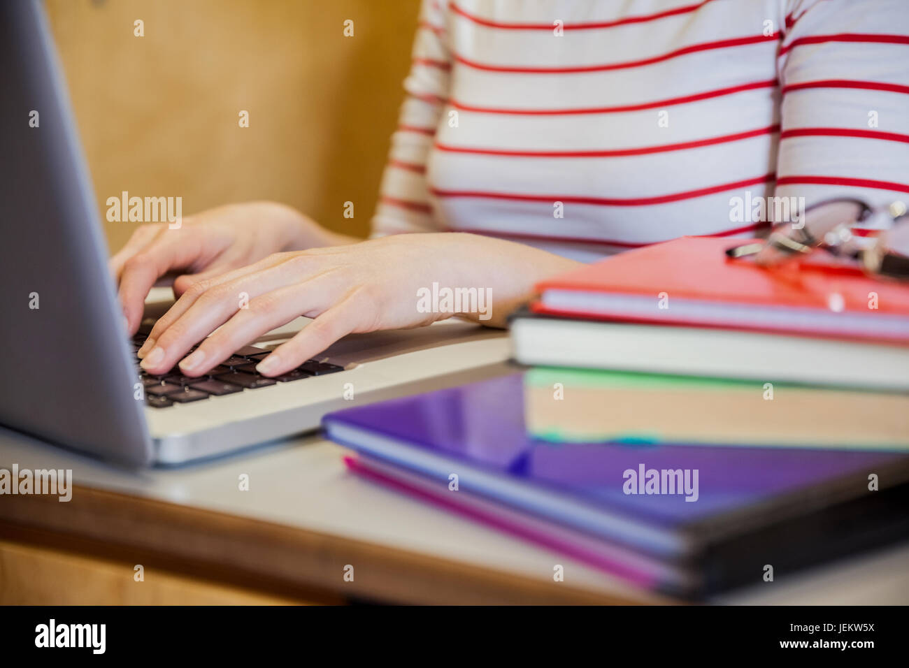 Student typing hi-res stock photography and images - Alamy