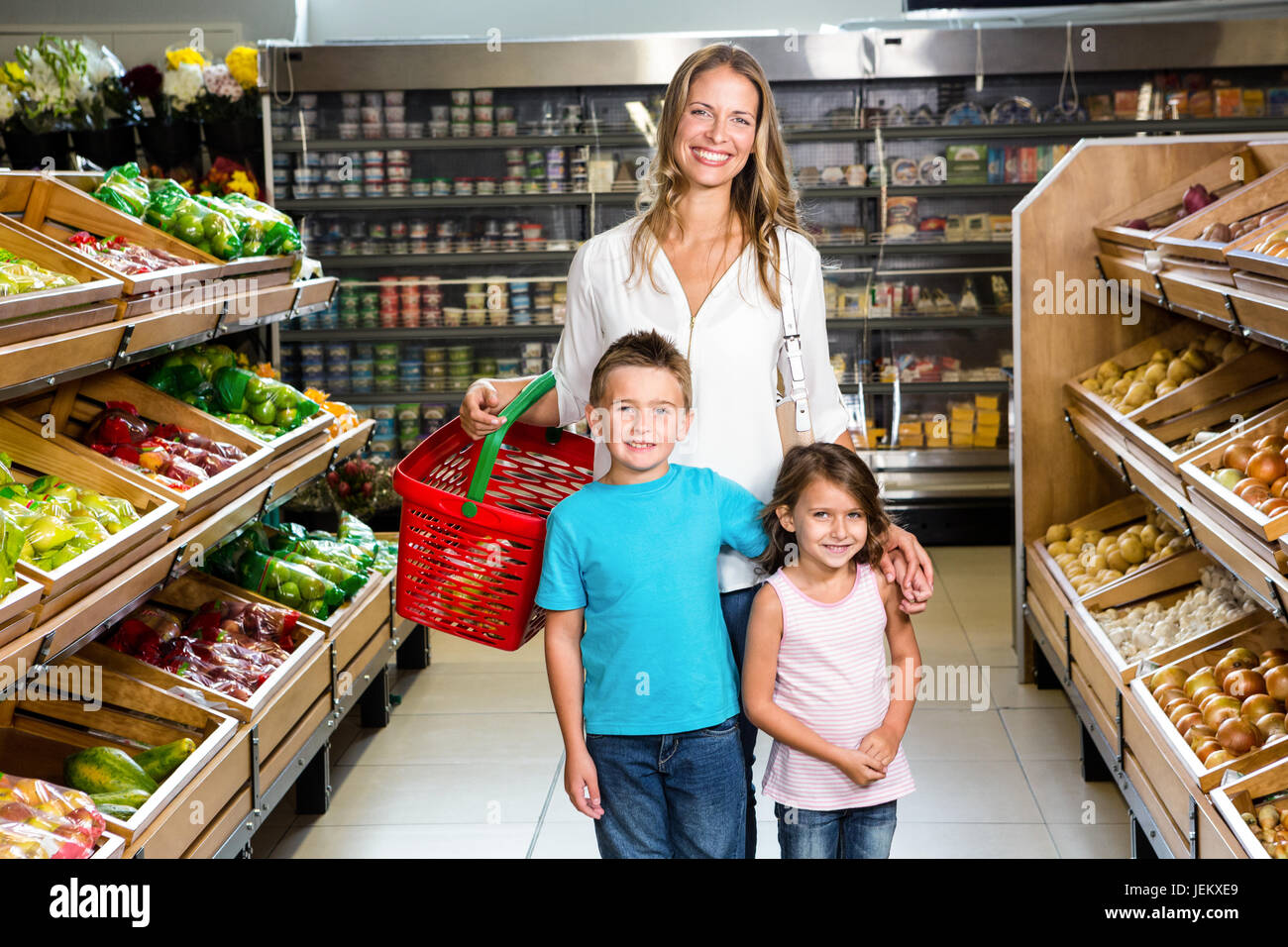 Portrait of smiling family Stock Photo - Alamy