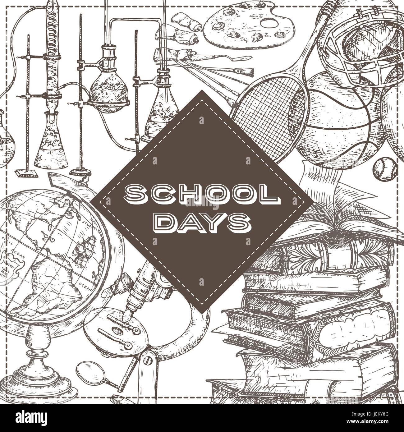 Child science project Stock Vector Images - Alamy