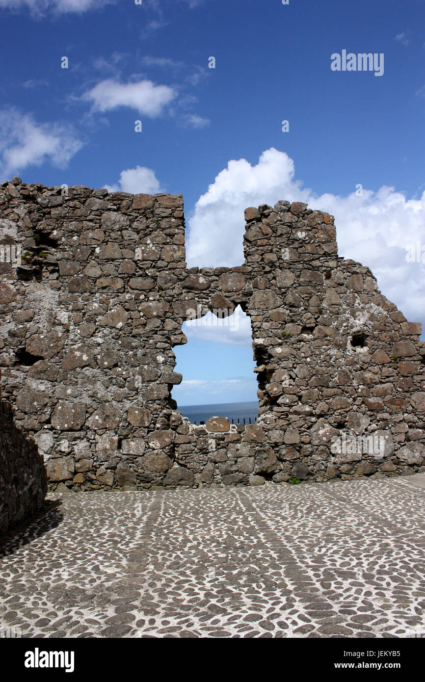 Great Hall of Dunluce Castle, Ulster Stock Photo - Alamy
