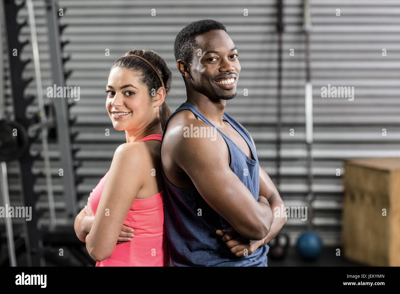 Black couple working out together hi-res stock photography and images ...