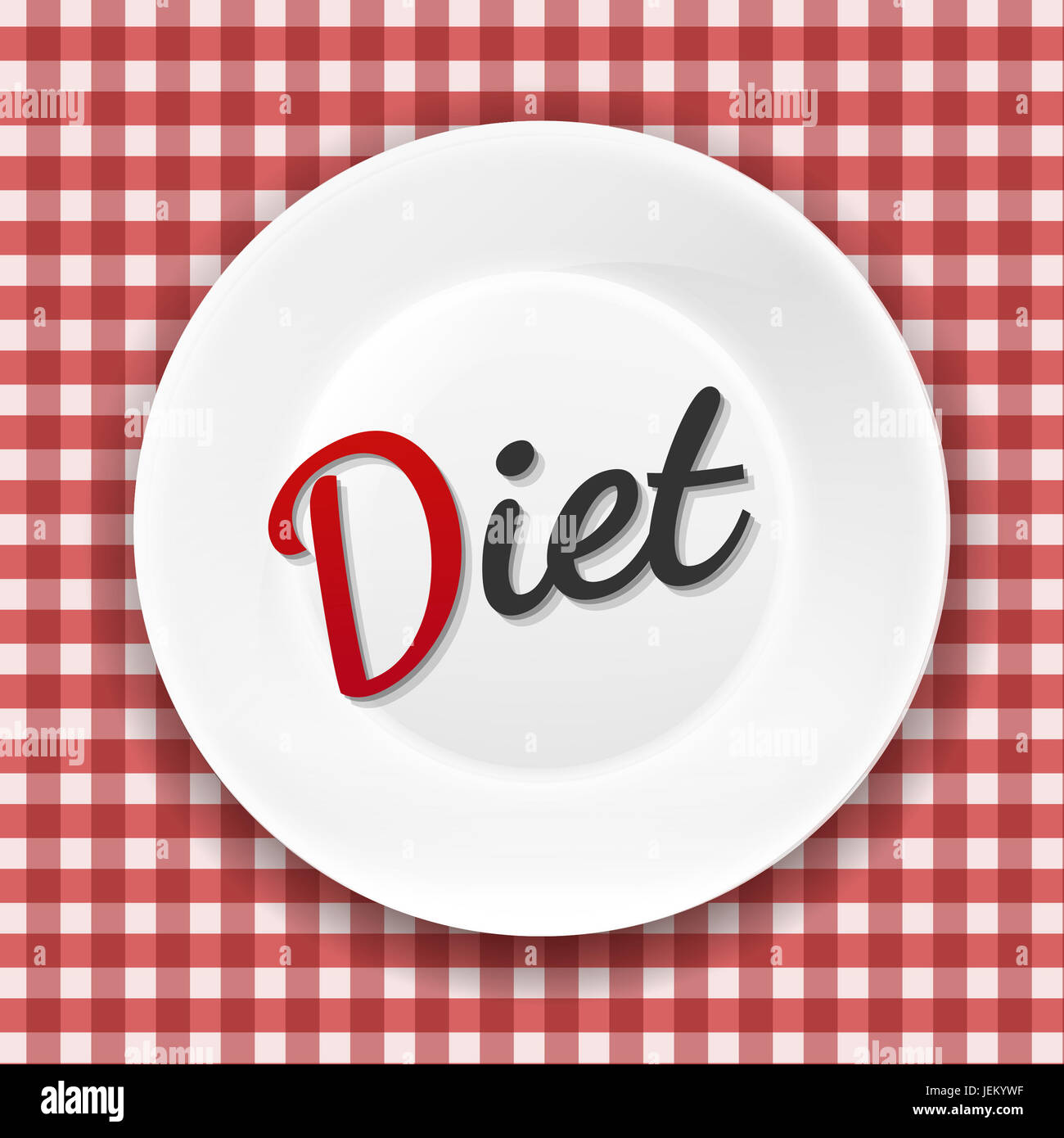 Diet plate nobody hi-res stock photography and images - Alamy