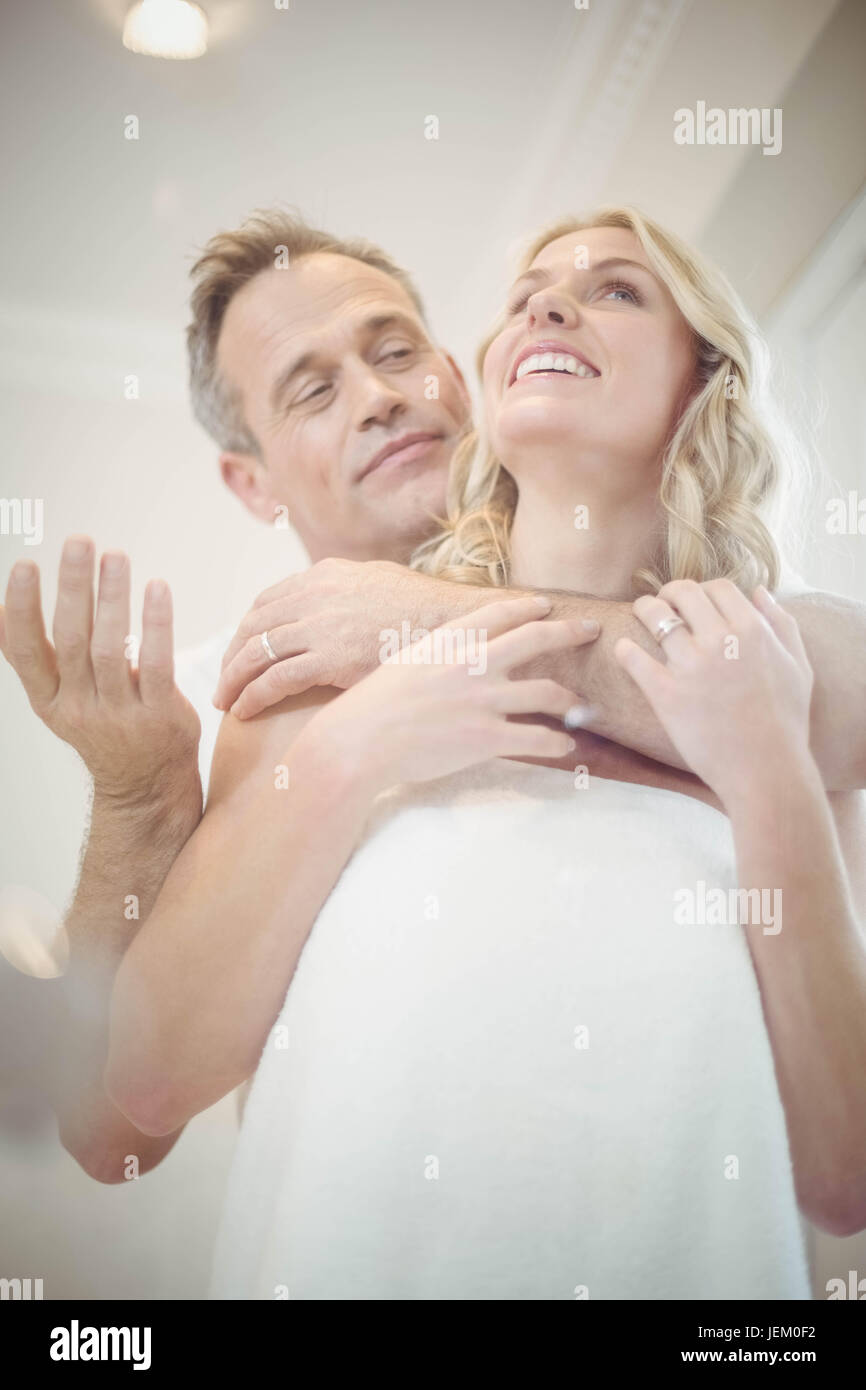 Cute couple hugging Stock Photo - Alamy