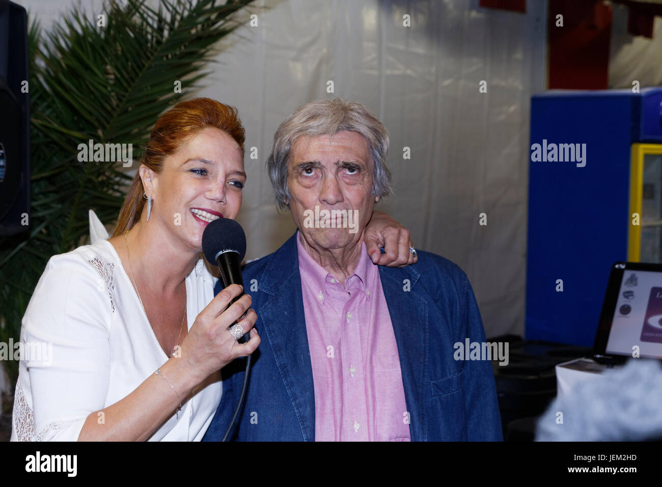 Paris, France. 23th June, 2017. Singrid Campion and Marcel Cerdan Jr ...