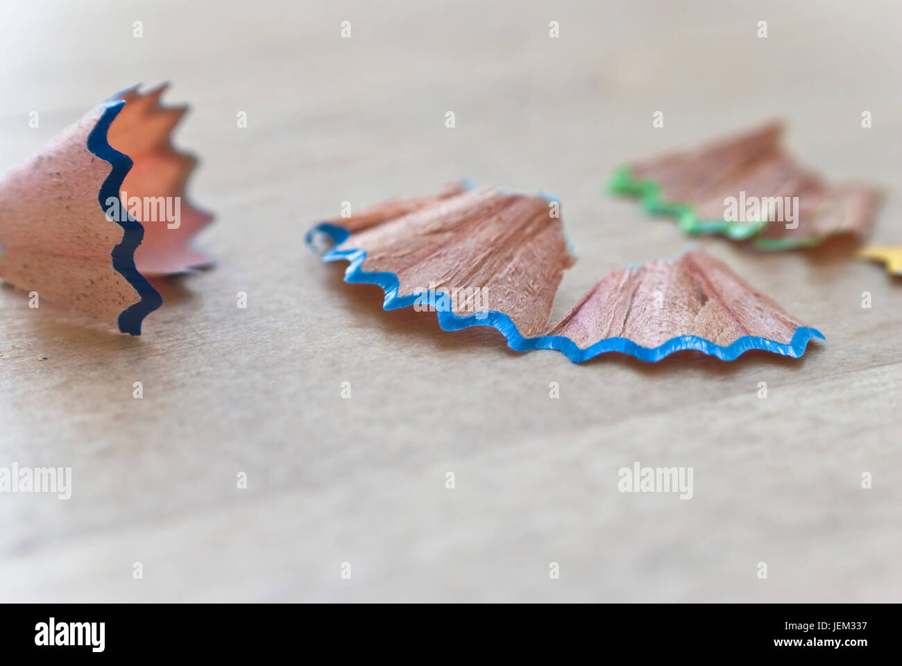 Shavings from sharpened pencil hi-res stock photography and images - Alamy