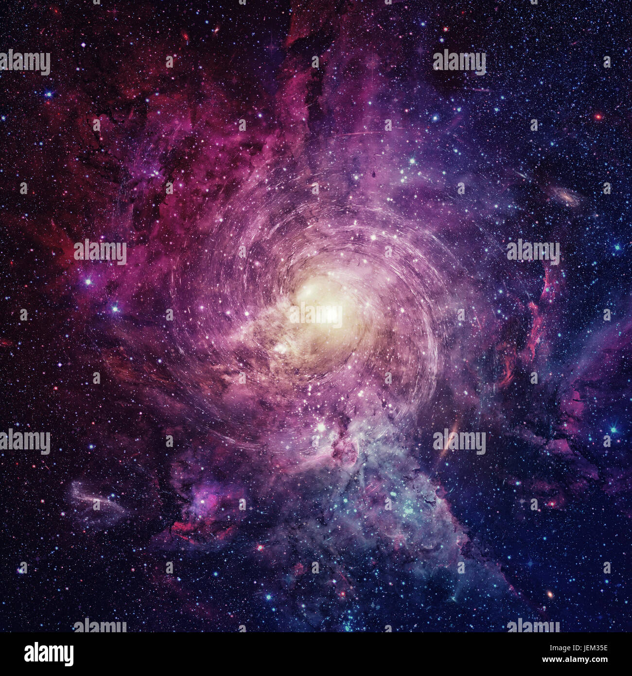 Beautiful nebula, stars and galaxies. Elements of this image furnished ...