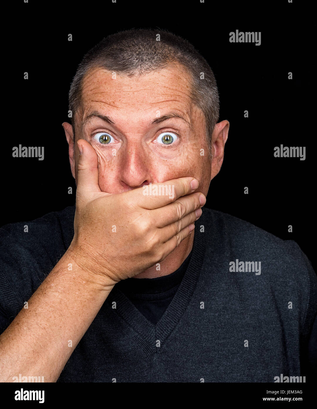 Grimace facial expression hi-res stock photography and images - Alamy