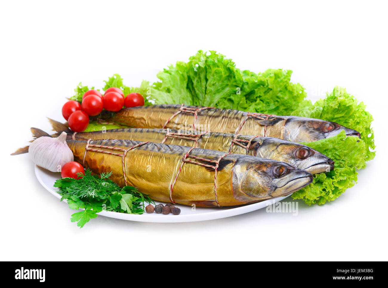 Seafood platter grilled fish Cut Out Stock Images & Pictures - Alamy
