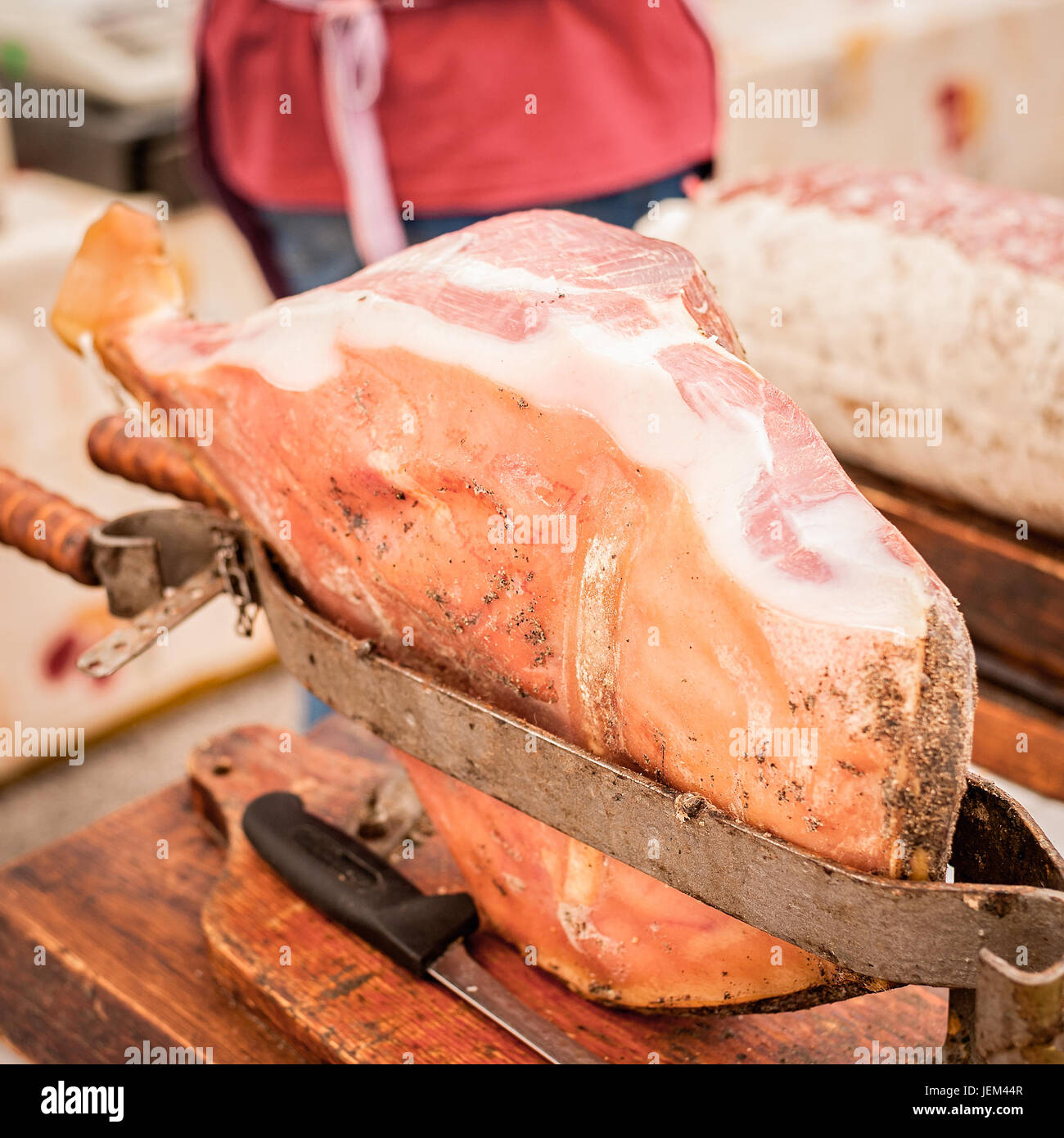 Typical italian cooked ham hi-res stock photography and images - Alamy