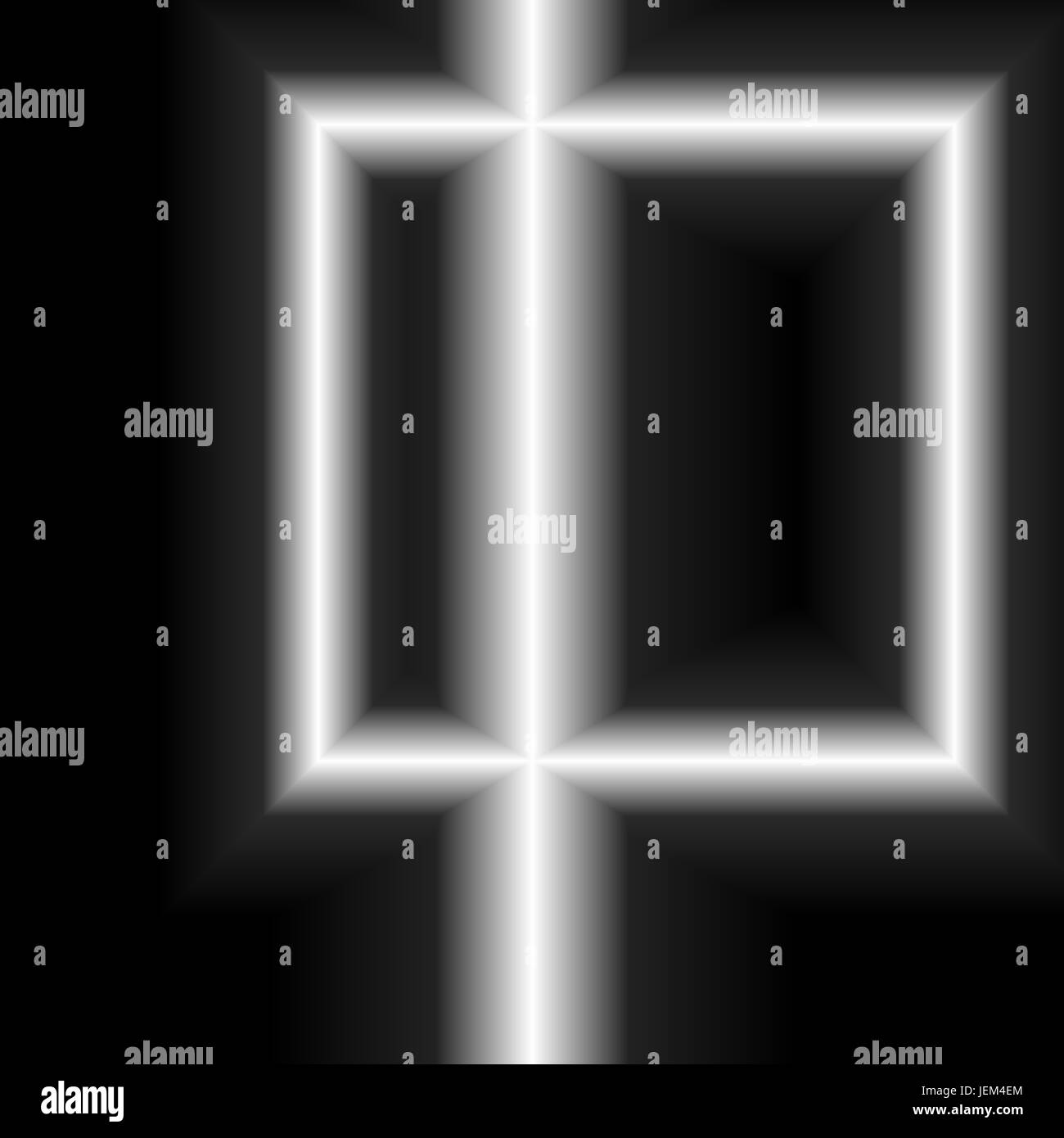 Digital Art Abstract Three Dimensional Objects With Soft Lighting