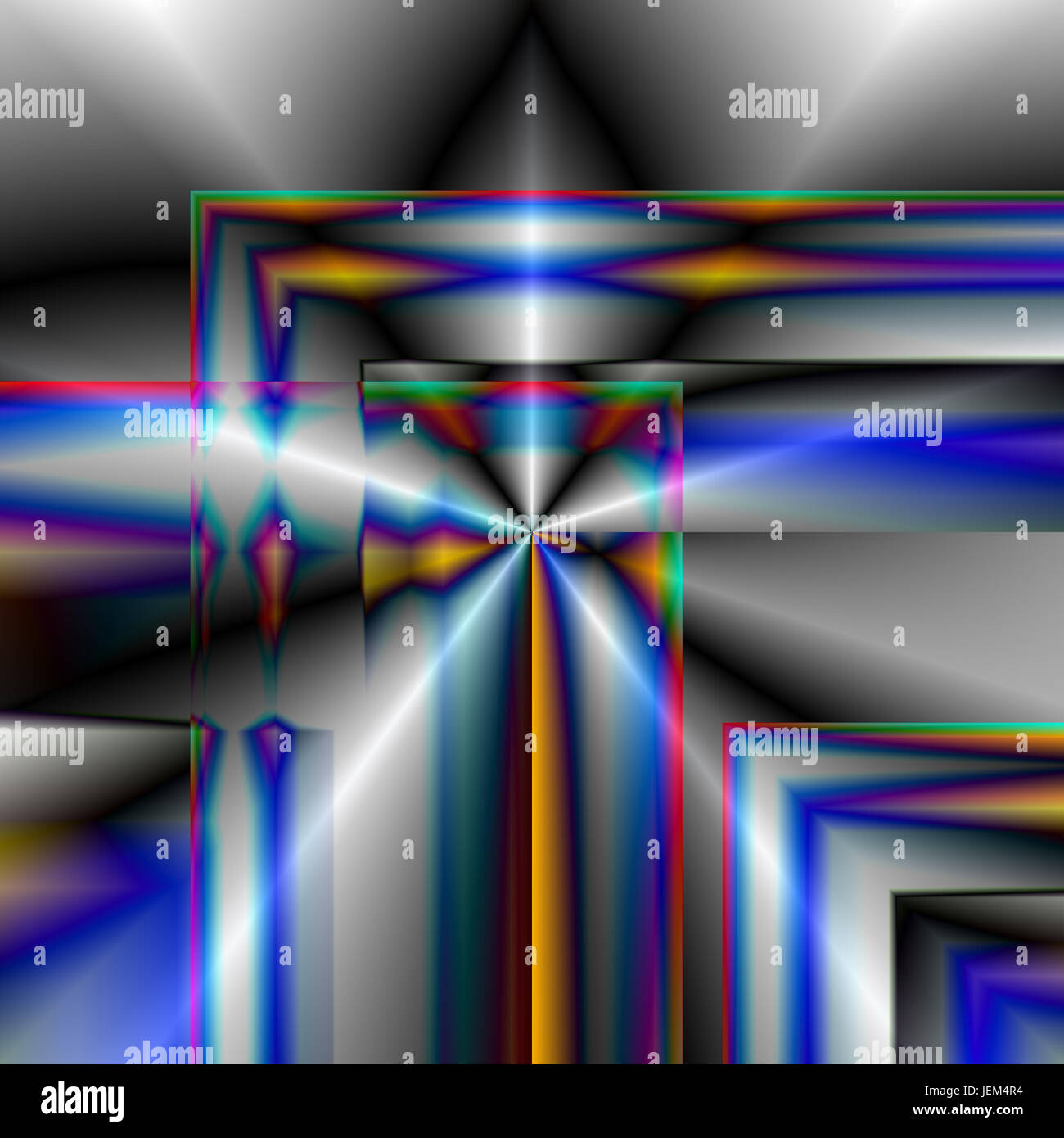 Digital art, abstract three-dimensional objects with soft lighting ...