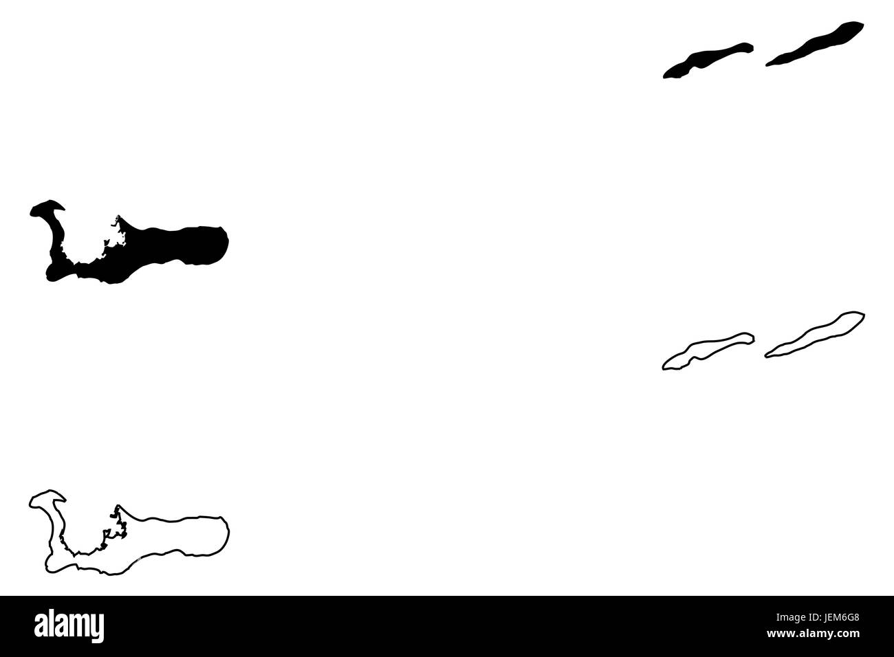 Cayman Islands map vector illustration, scribble sketch Cayman Islands ...