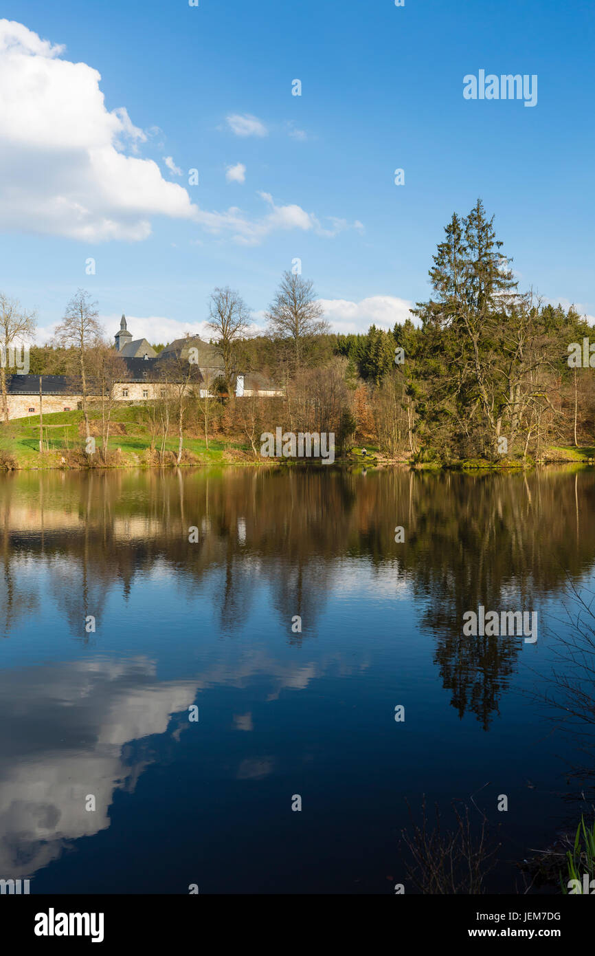 The Monastery Reichenstein in Kalterherberg near Monschau, Germany with ...