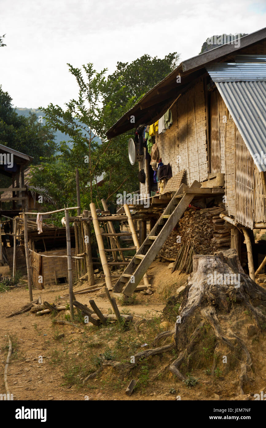 Laos traditional laos village hi-res stock photography and images - Alamy