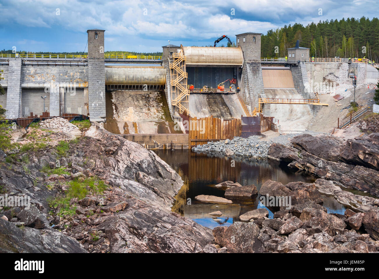 Dam in Imatra, Finland Stock Photo - Alamy