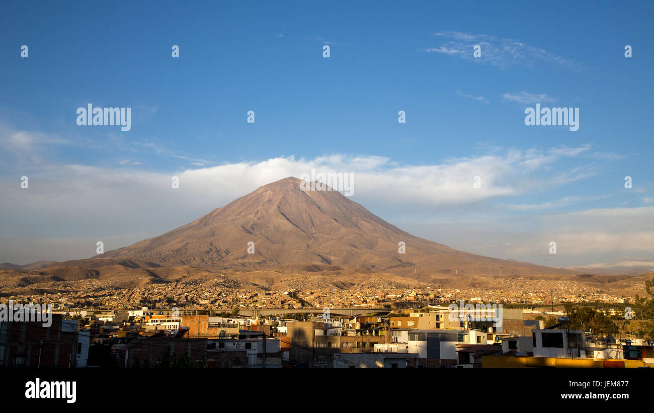 Yanahuara Viewpoint in Arequipa Stock Photo - Alamy