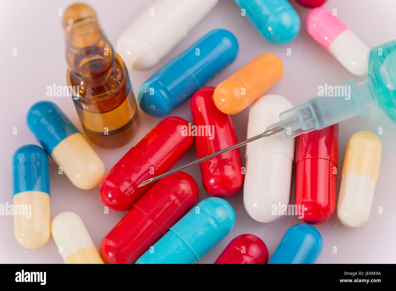 different Tablets pills capsule heap mix therapy drugs Stock Photo - Alamy
