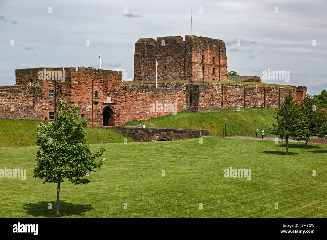 Carlisle Castle, Carlisle, Cumbria, England, United Kingdom Stock Photo ...