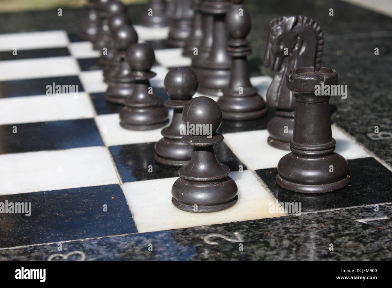 picture of a chess Board and chess pieces Stock Photo - Alamy