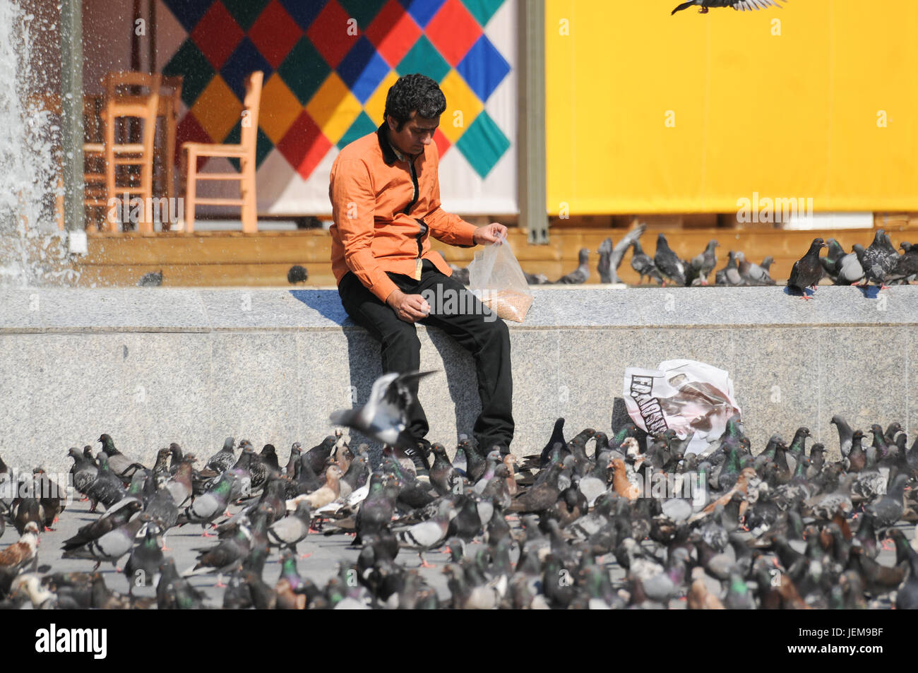 Daily life in Athinai Street, Athens (Greece Stock Photo - Alamy