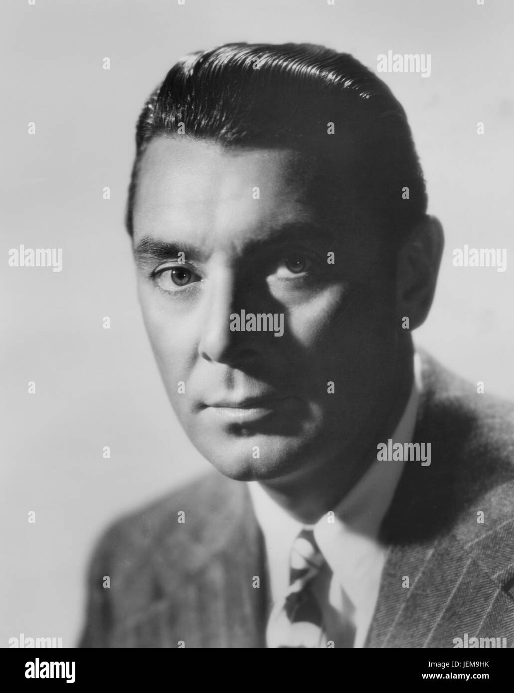 George Brent, Publicity Portrait, Warner Bros., 1930's Stock Photo - Alamy