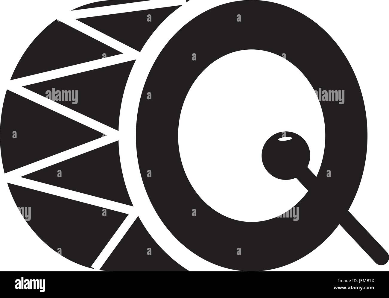 drum icon sign symbol isolated on white background Stock Vector Image ...