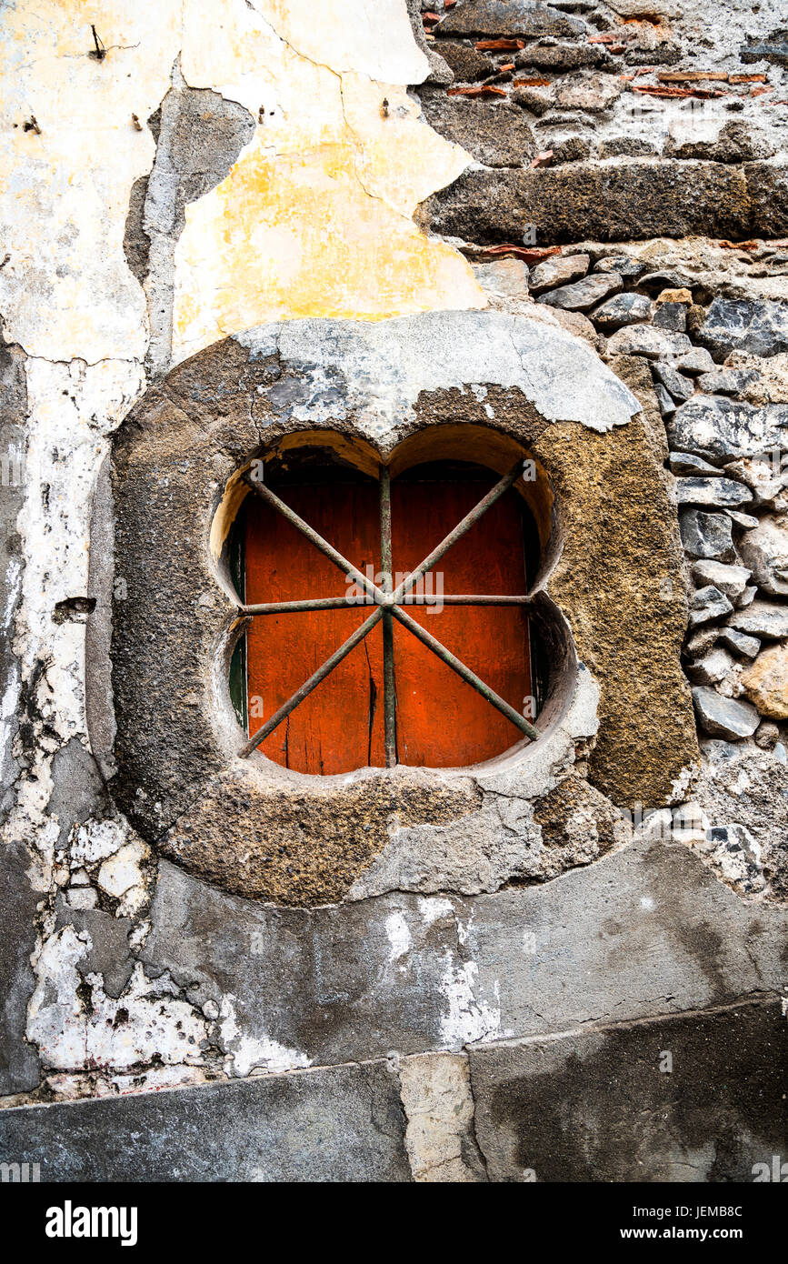 Santa Maria Street in Funchal Madeira with its painted doors and walls ...