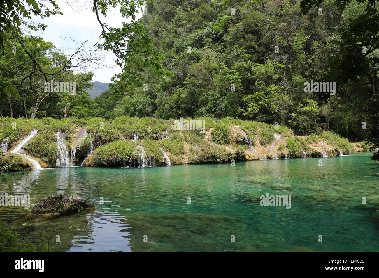 Semuc Champey natural swimming pools, Guatemala Stock Photo - Alamy