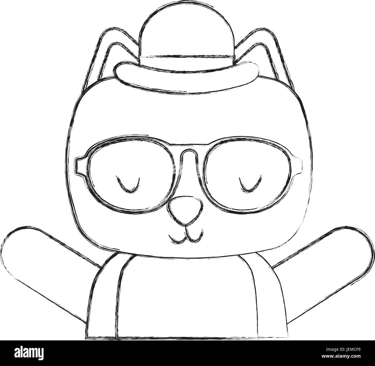 animal cat cartoon Stock Vector Image & Art - Alamy