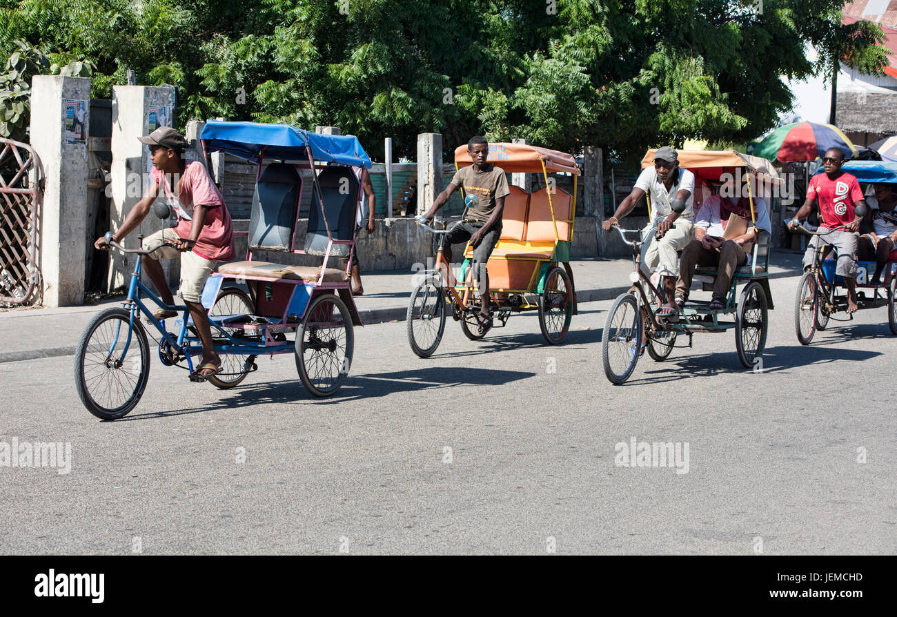 Rickshaw madagascar africa hi-res stock photography and images - Alamy