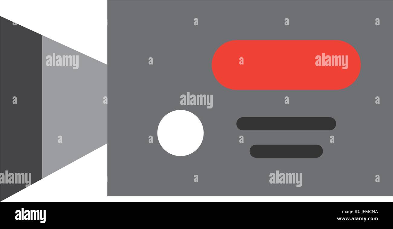 Professional recording camera Stock Vector Image & Art - Alamy