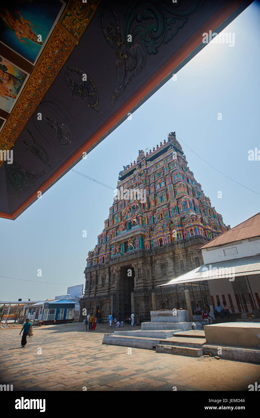 India, Tamil Nadu State, Chidambaram, the Shiva Nataraja temple ...